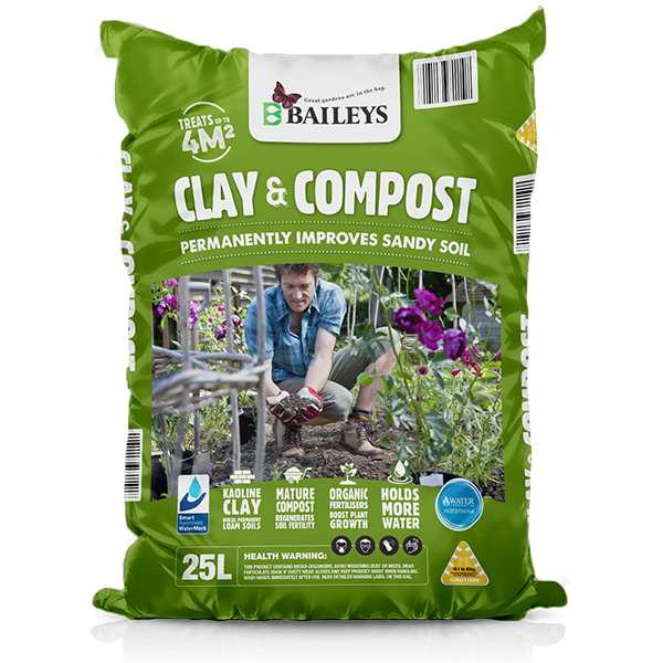 Clay & Compost 25L – Baileys Grow Gardens
